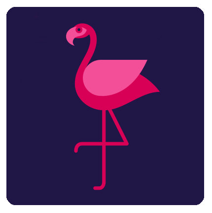 Drawstring bags: Handy bag for wheelchair in Navy Flamingo – BundleBean