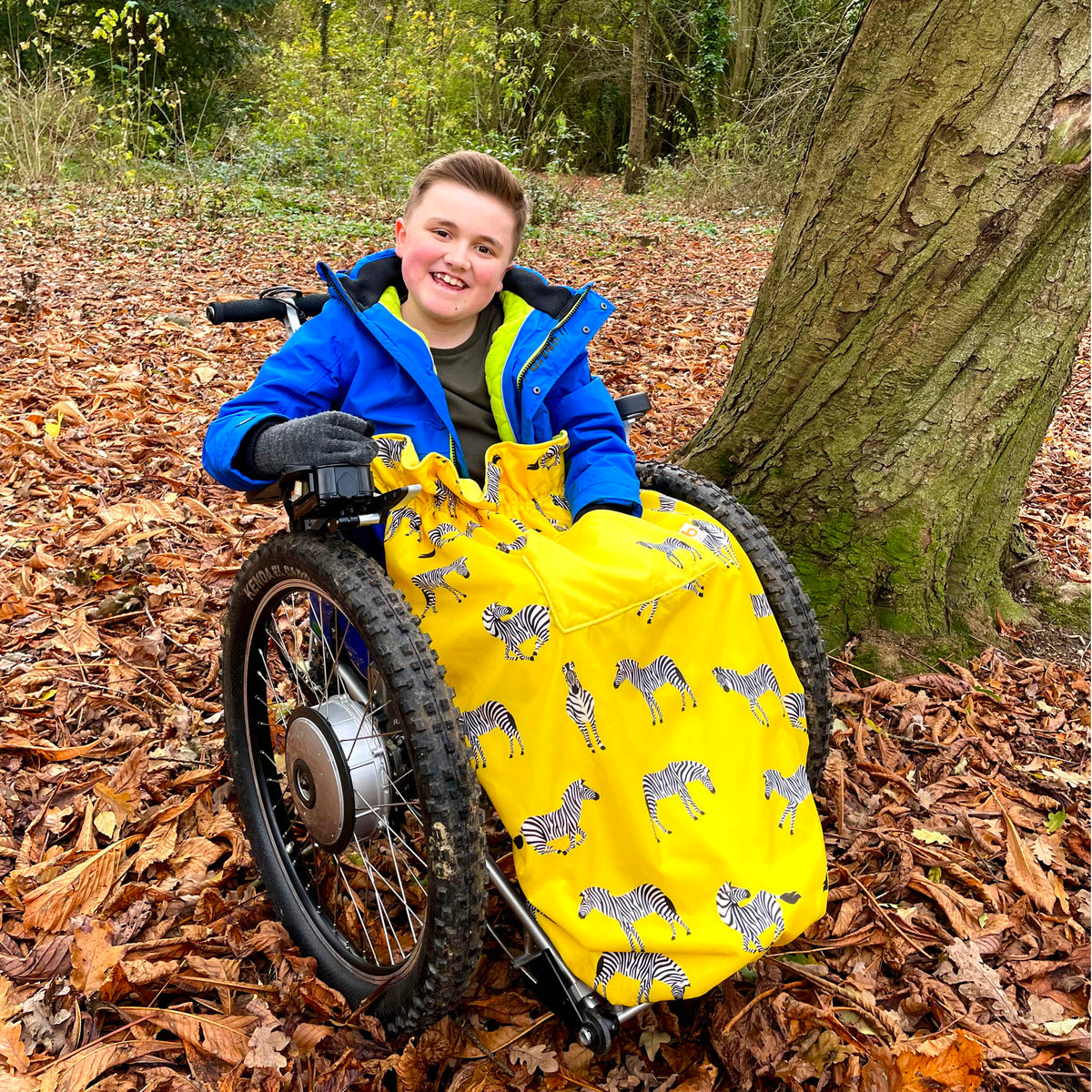 Kids Fleece-Lined Wheelchair Cosy - cosy toes buggy in yellow – BundleBean