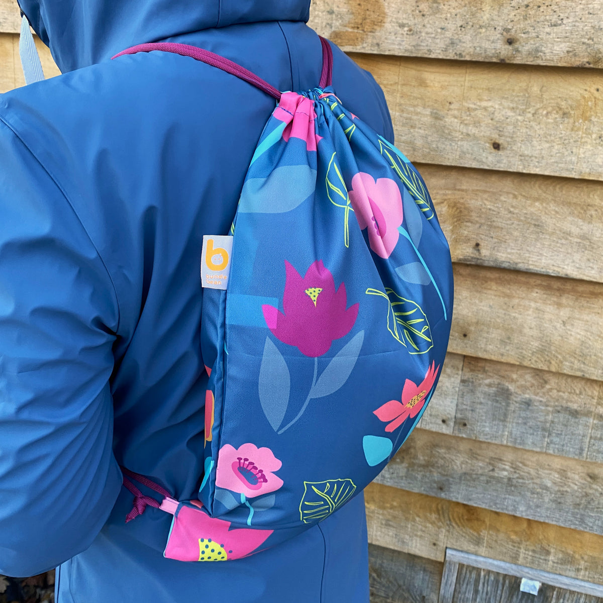 Drawstring bag for wheelchair in Floral design – BundleBean